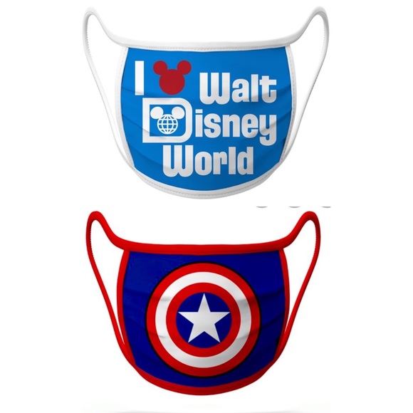 Disney | Accessories | Disney Face Mask Set Of 2 L | Poshmark